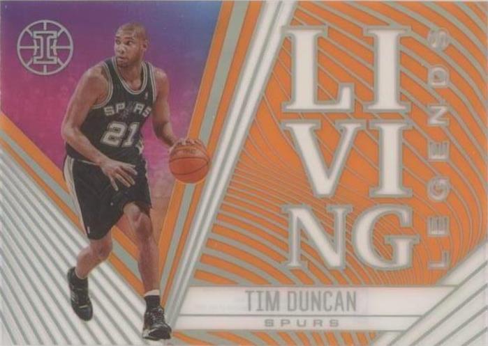 2020-21 Panini Illusions - Living Legends Tim Duncan #2 Orange for sale ...