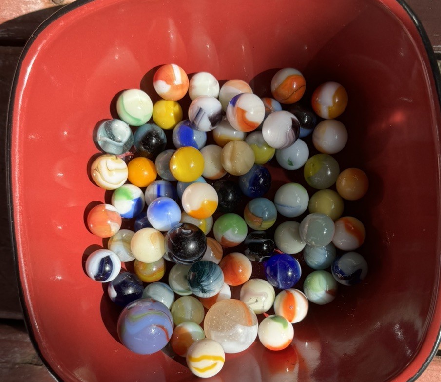 Large Group Of Vintage Marbles Machine Mades With Shooters FREE ...