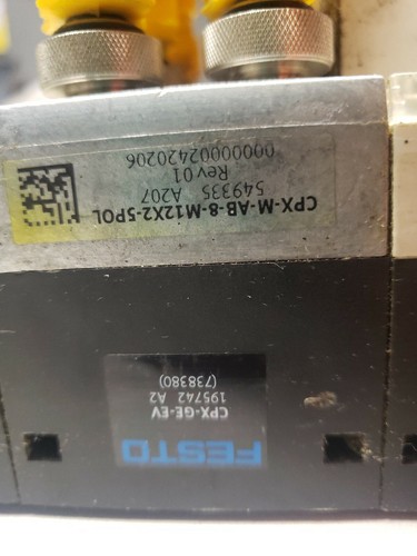 FESTO SOLENOID VALVE PNEUMATIC ASSEMBLY CPX-GE-EV MPA2-FB-EMS-4 | eBay