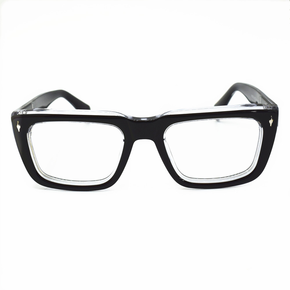 Retro Square Eyeglasses Frames Acetate Mens Women Glasses New Recessed ...