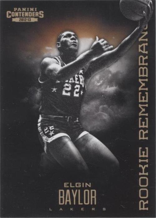 2012-13 Panini Contenders - Rookie Remembrance Elgin Baylor #34 for ...
