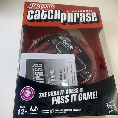 Hasbro Scrabble Electronic Catch Phrase Handheld Electronic Game ...