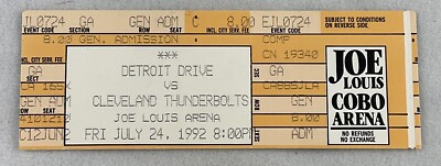 AFL 1992 07/24 Cleveland Thunderbolt at Detroit Drive Arena Football ...