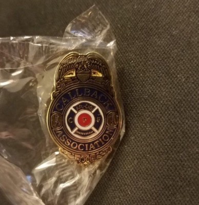 California Professional Firefighters CPF Callback Association badge pin ...