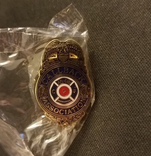 California Professional Firefighters CPF Callback Association badge pin ...