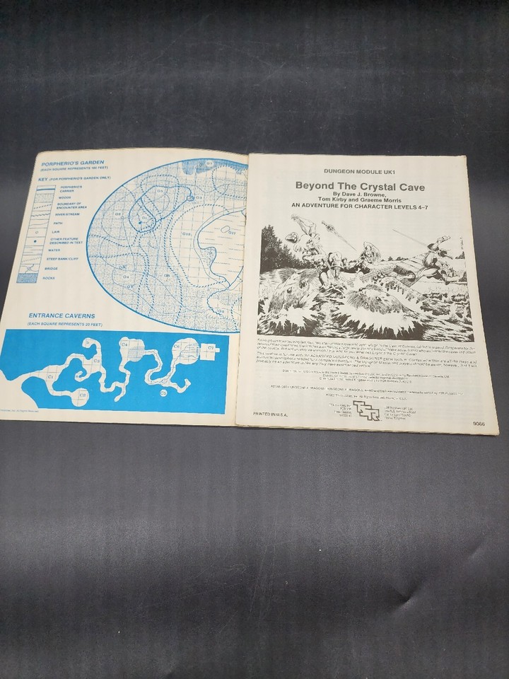 UK1 Beyond the Crystal Cave Dungeons & Dragons Greyhawk Module TSR ...