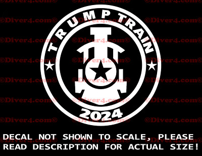Trump Train 2024 Vinyl Decal Made in the USA US Seller KAG MAGA | eBay