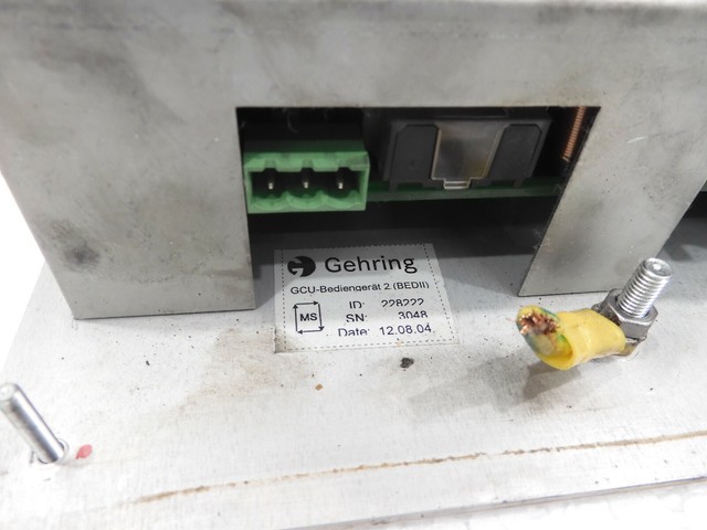 Gehring Gcu- Bediengerät 2 (bedii) 228222 for sale online | eBay