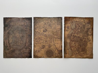 Treasure Maps Replica Print Old Vintage Style Pirate Ship Map | eBay