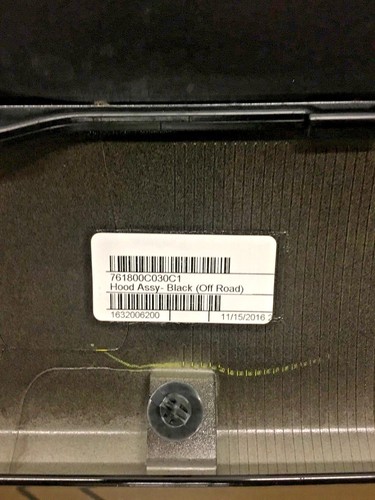 2014-2021 TOYOTA TUNDRA TRD PRO BLACK ONYX HOOD BULGE GENUINE OEM 76180 ...