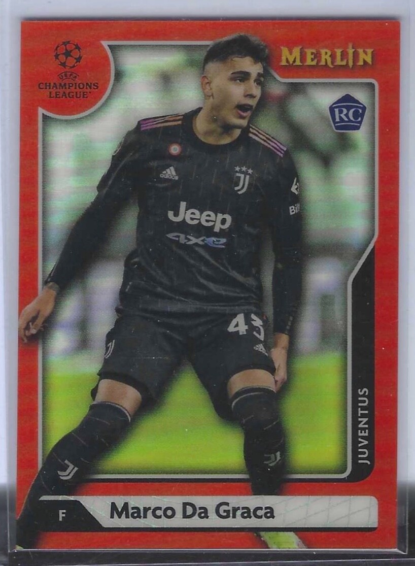 MARCO DA GRACA 2021-22 TOPPS MERLIN ORANGE REFRACTOR ROOKIE RC #D 03/25 ...