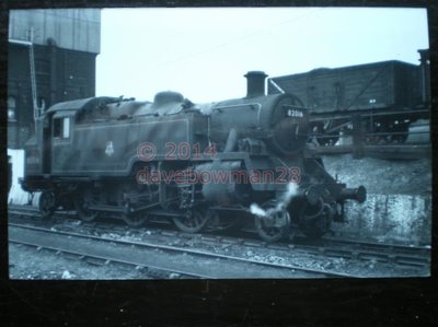 PHOTO BR STANDARD CLASS 3 TANK 2-6-2T LOCO 82016 AT EASTLEIGH 27/9/55 ...