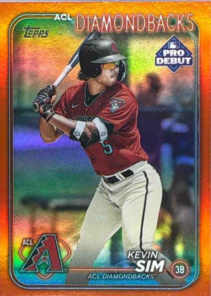 2024 Topps Pro Debut - Kevin Sim #PD-184 Orange Foil /25 (RC) for sale ...