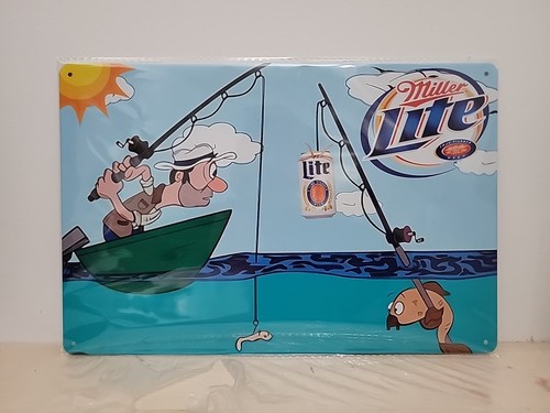 Rare Funny Miller Lite Metal Sign for Man Cave Cafe Bar Pub Decor Beer ...