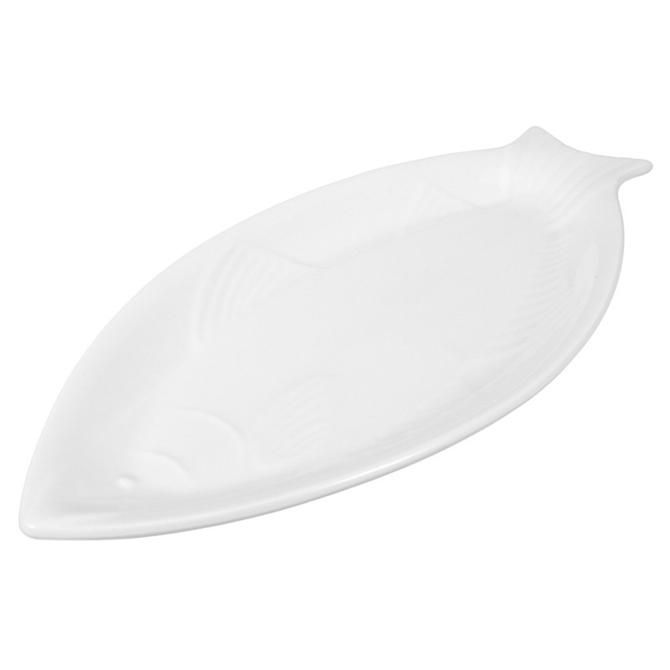 Fish Food Tray Fish Shaped Plate Ceramic Decorative Snack Appetizer ...