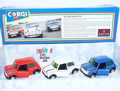 Corgi Toys 1:36 MORRIS MINI COOPER ITALIAN JOB Rally 3 Car Set 94171 ...