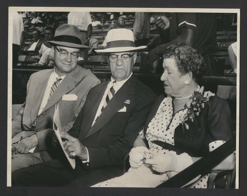 1954 Del Webb Yankees President with William Harridge- Vintage Baseball ...