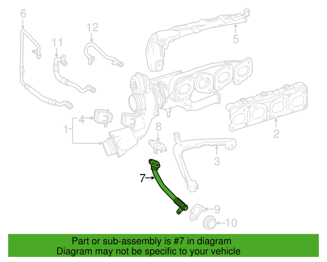 Mercedes Benz Genuine C43 AMG C300 C350e 2015-2023 Oil Return Tube OE ...