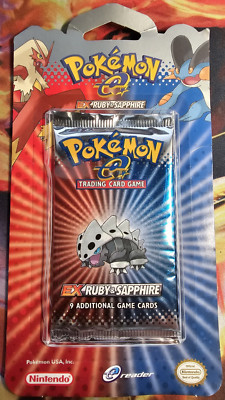 Pokemon EX Ruby & Sapphire Lairon Artwork Blister Booster Pack Sealed ...