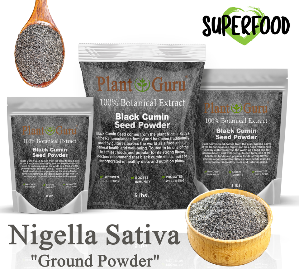 Ground Black Cumin Seed Powder 1 lb. NIGELLA SATIVA Semilla Comino ...