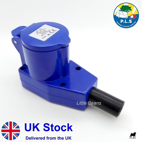 Mains Hook Up Inlet Socket 90 Degree Camping Caravan VW Motorhome ...