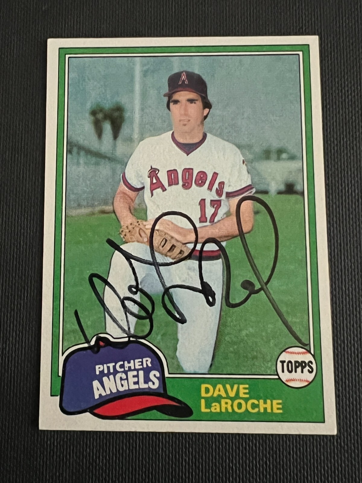 Dave LaRoche Signed 1981 Topps Card Auto California Angels Autograph ...