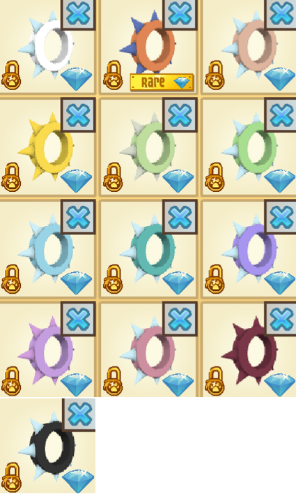 Animal Jam Classic AJ AJC Short Spiked Collar 13-Item Bundle (Read ...