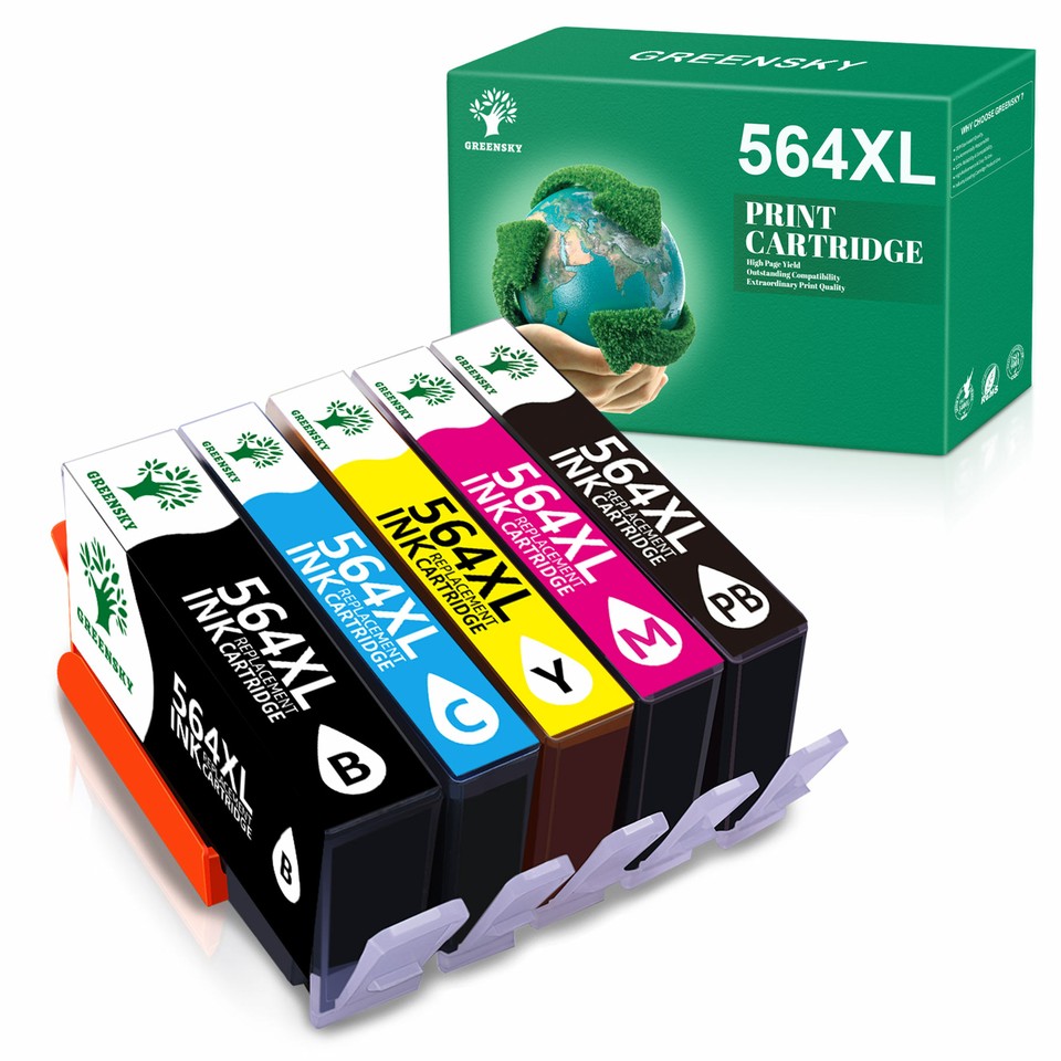 564XL Ink Cartridges for HP Photosmart 5510 5520 6510 6520 7510 7520 ...