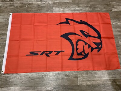 SRT Hellcat Flag Banner 3x5 ft Street & Racing Technology Car Garage ...