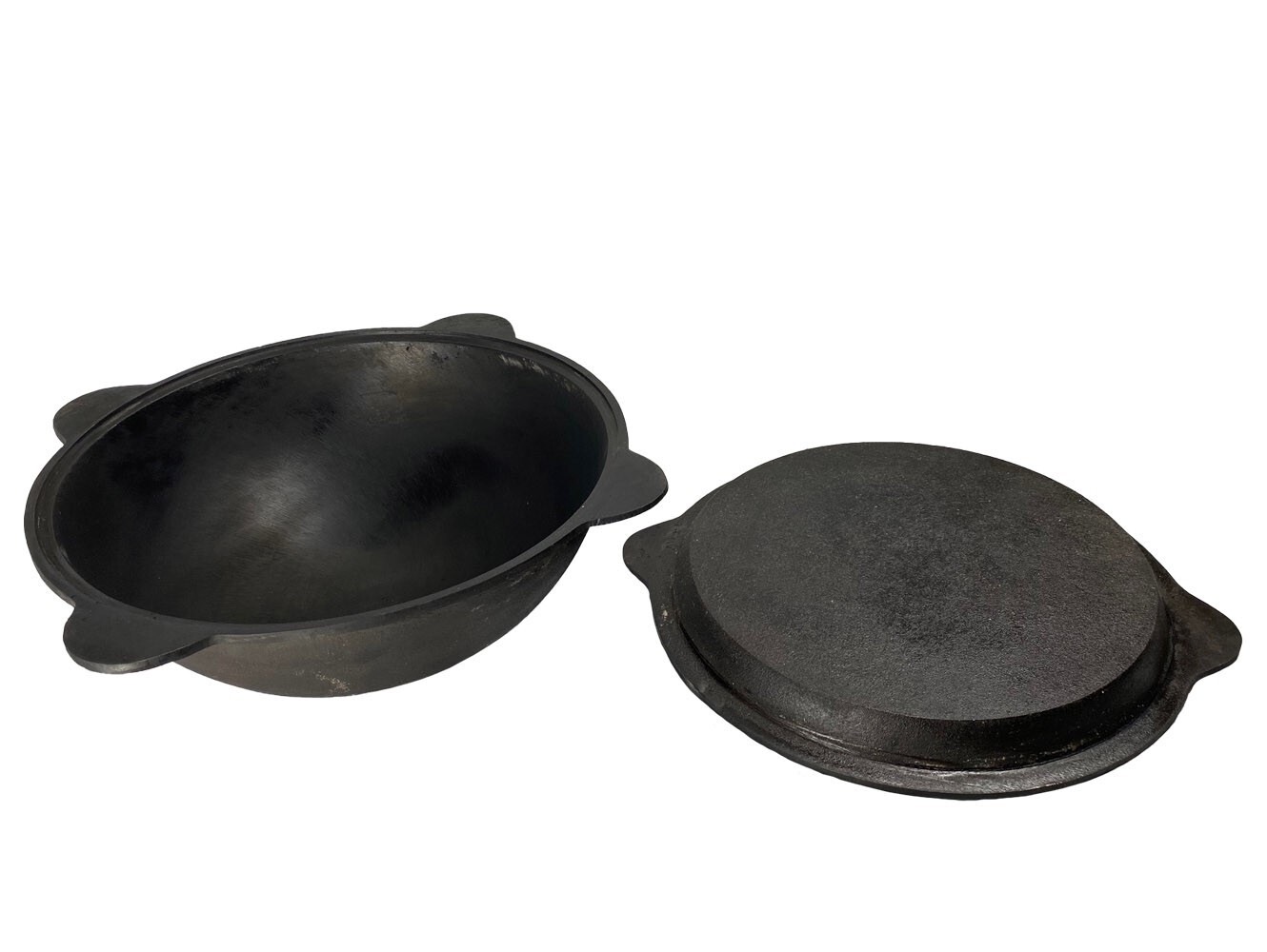 Kazan 100% Cast Iron Authentic Uzbek Cauldron & Lid-Pan Pilaf Plov ...