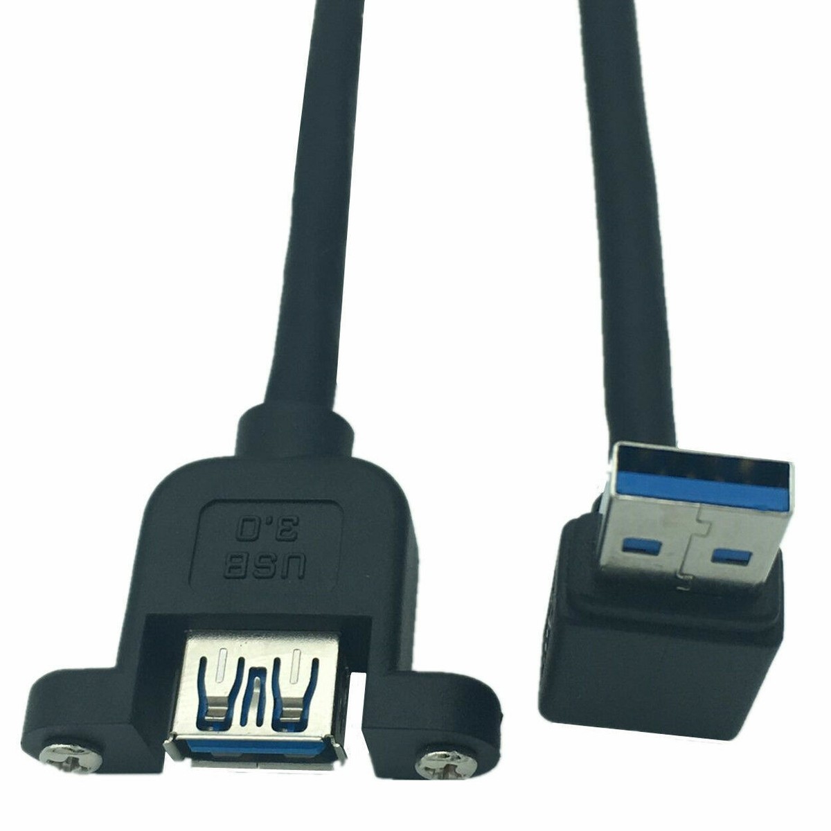 USB Cable Extenders USB 3.0 Angled Male To Female Extension Cable With ...