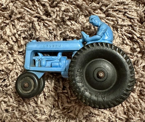 Vintage Toy Auburn Rubber Blue Tractor 1940s With Allstate Tires Great ...