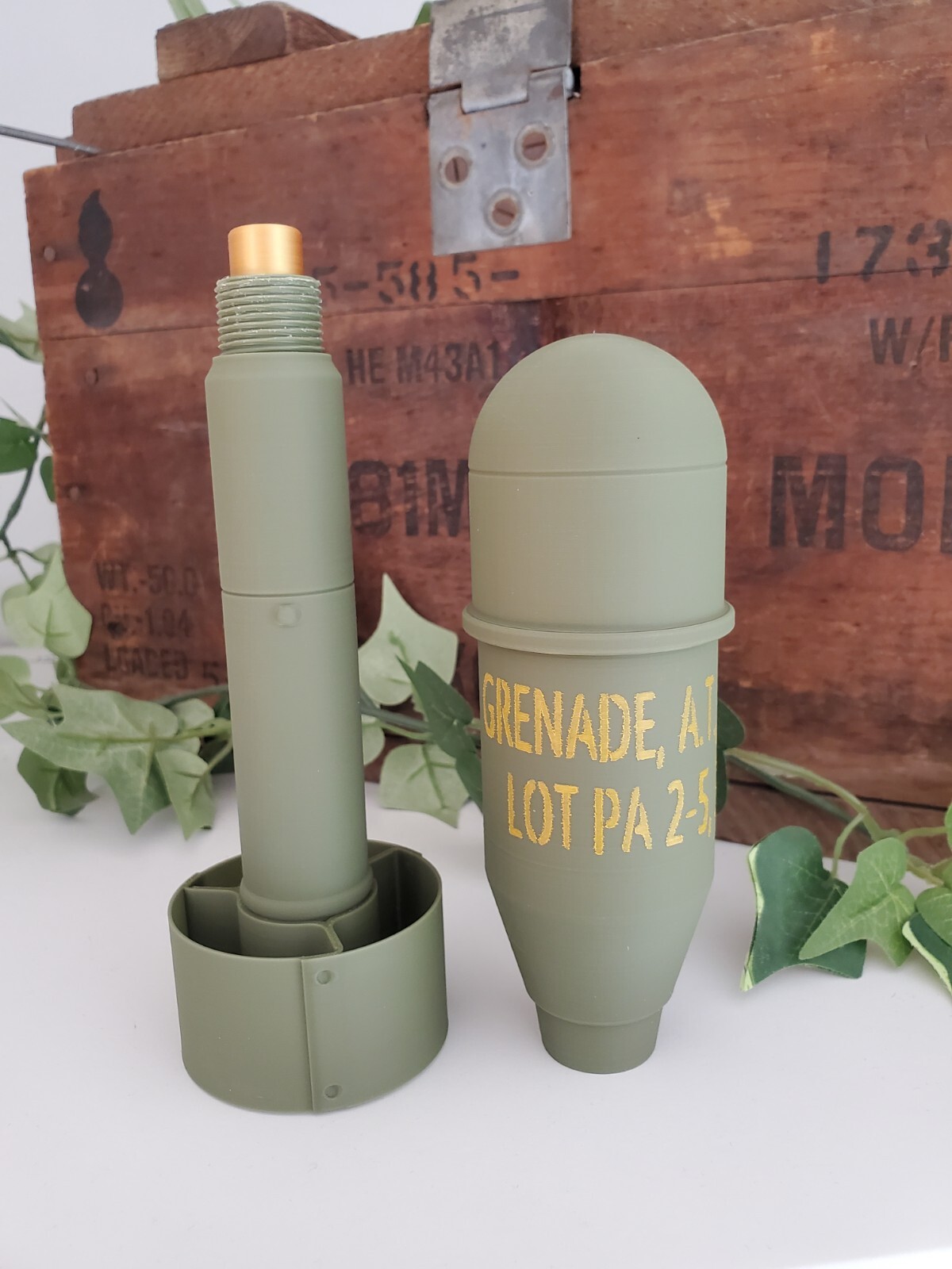 FAKE M9A1 WW2 Era 48mm HEAT Rifle Grenade - Accurate Size Plastic ...