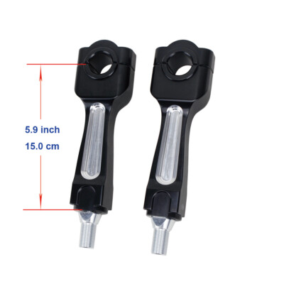 Springer Black Handlebar Riser Clamp Kit for Harley Softail FXSTS ...