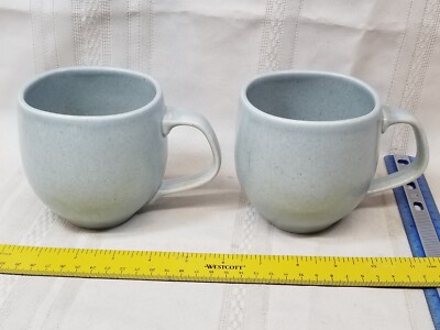 2 Pottery Barn Luna Mug Blue | eBay