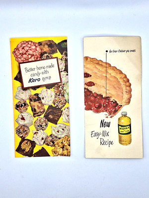 Karo Syrup Recipe Flyer/Mazola Cooking Oil Recipe Flyer | eBay