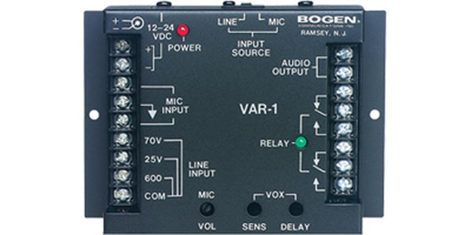 Bogen Voice Activated Relay VAR1 UPC 765368200973 - Installation ...