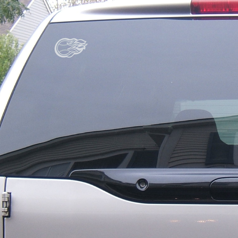 Flaming Sports Balls Vinyl Car Window Decals, 3½''×2'' | eBay