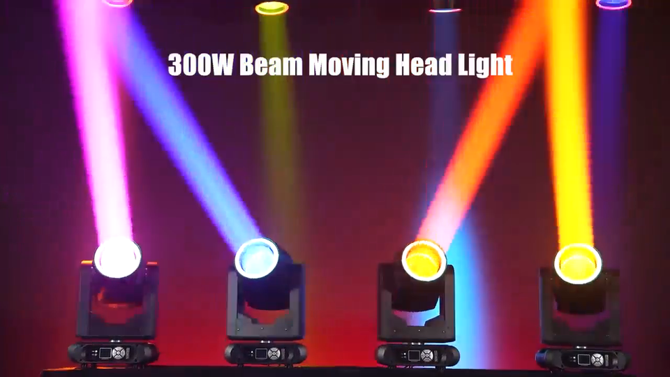 300W LED 24 Prism Moving Head Light Beam Stage DMX Spot Disco Club DJ ...