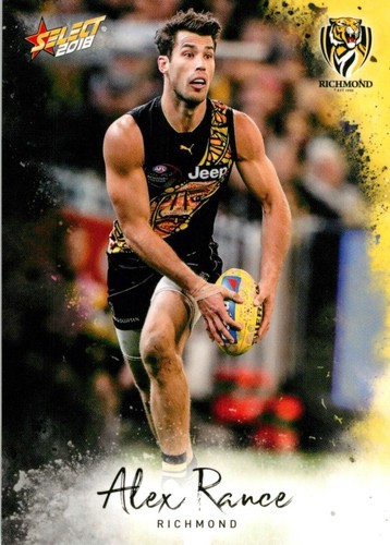 New 2018 RICHMOND TIGERS AFL Card ALEX RANCE | eBay