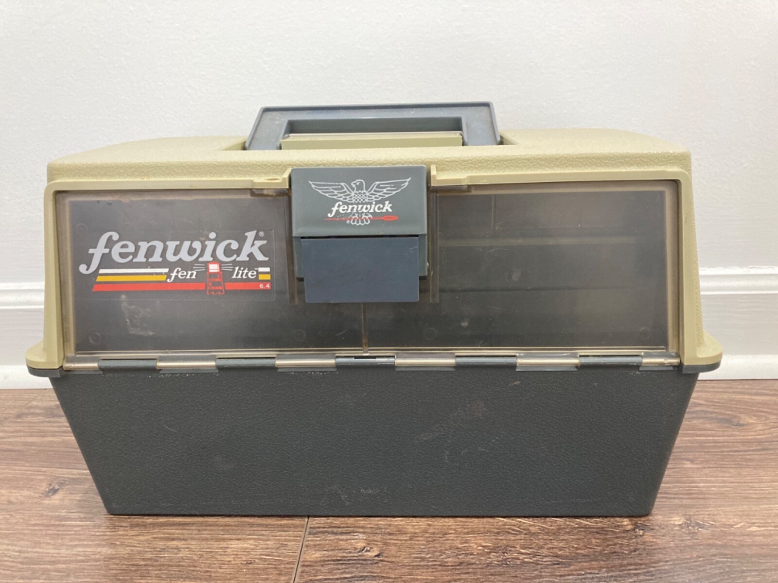 FENWICK TACKLE BOX FEN-LITE 6.4 NIGHT FISHING USA MADE VG 4 TIER TRAYS ...