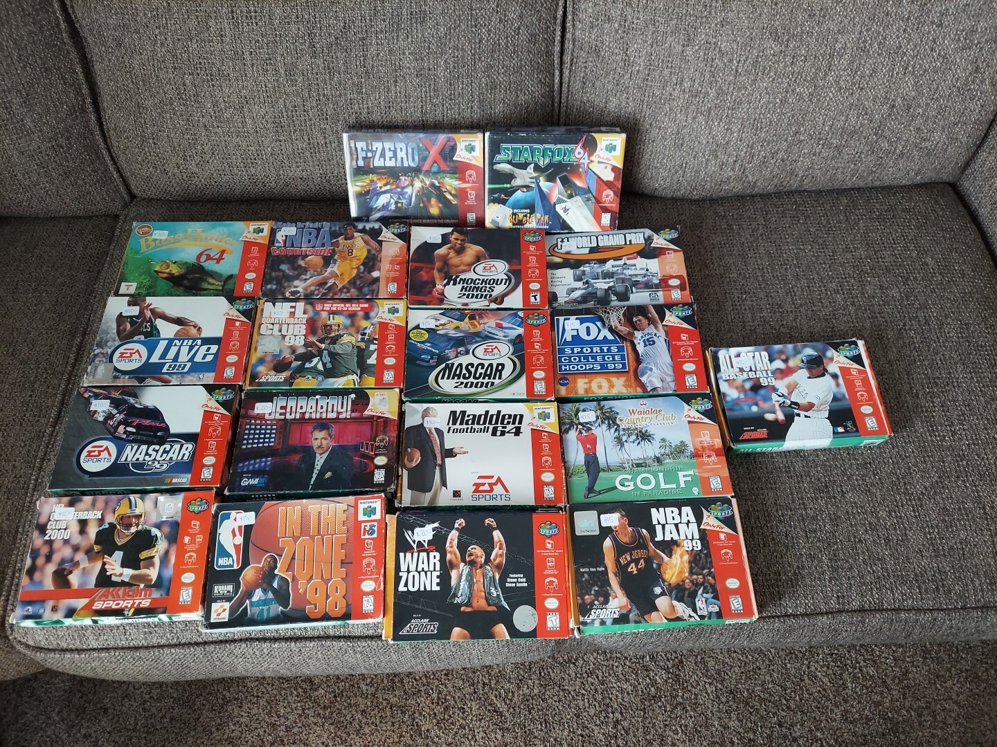 LOT Of 19 N64 Nintendo 64 Games Complete F-zero, Starfox 64 Rumble pak ...