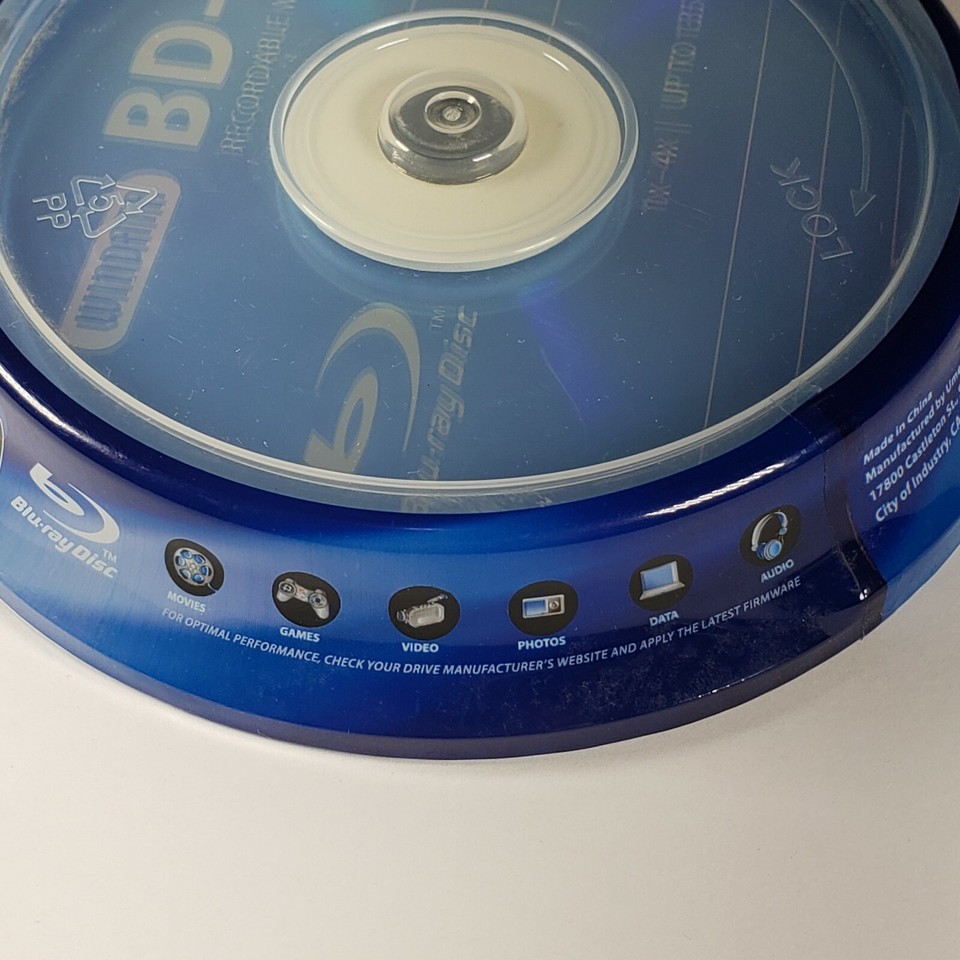 Windata BD-R Blu ray Disc 25GB 10pk | eBay