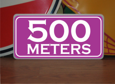 500 Meters Marker Metal Sign 4 Golf Club Yardage or Course Gun Shooting ...