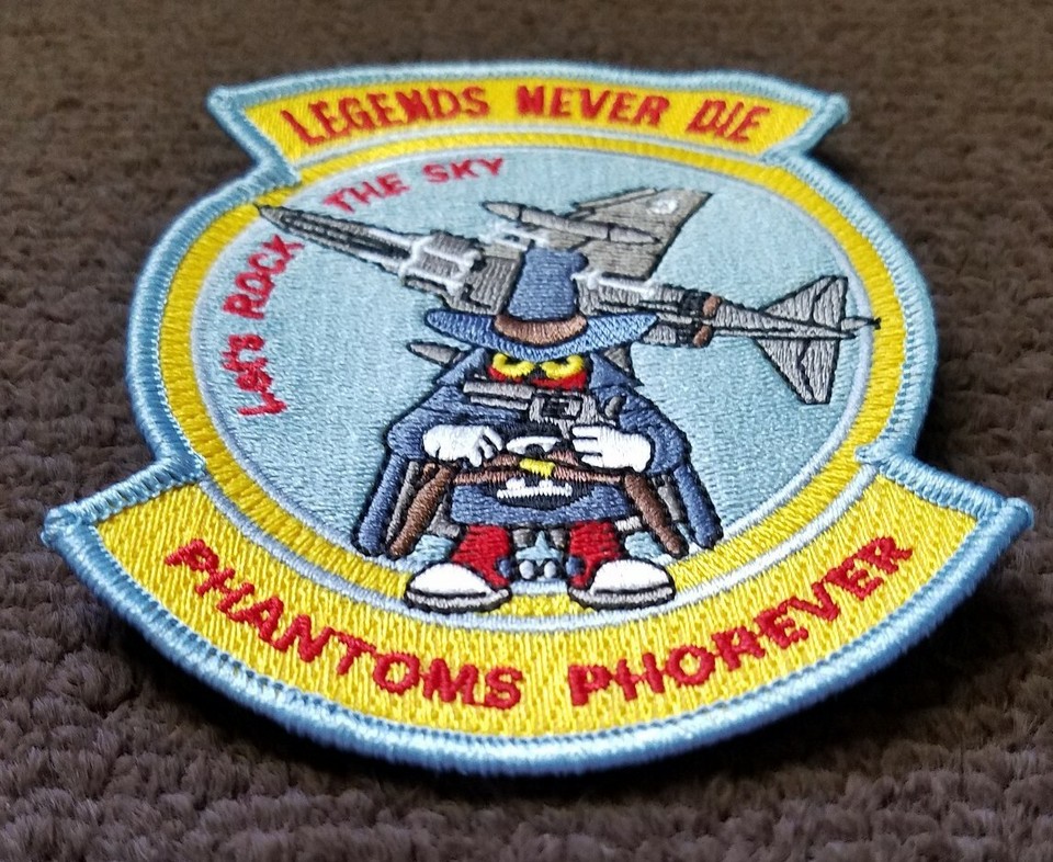 US NAVY F-4 Phantom II Military Patch Phantoms Phorever LEGENDS SPOOK ...