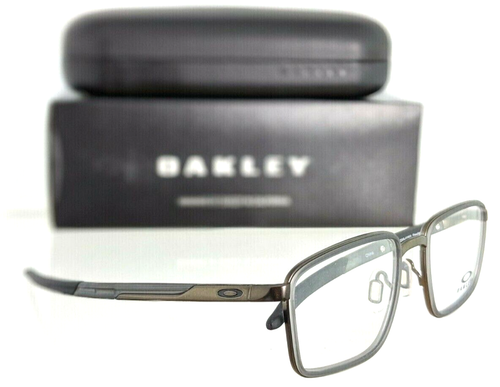 NEW OAKLEY SPINDLE OX3235-0252 RECTANGLE PEWTER AUTHENTIC EYEGLASSES ...