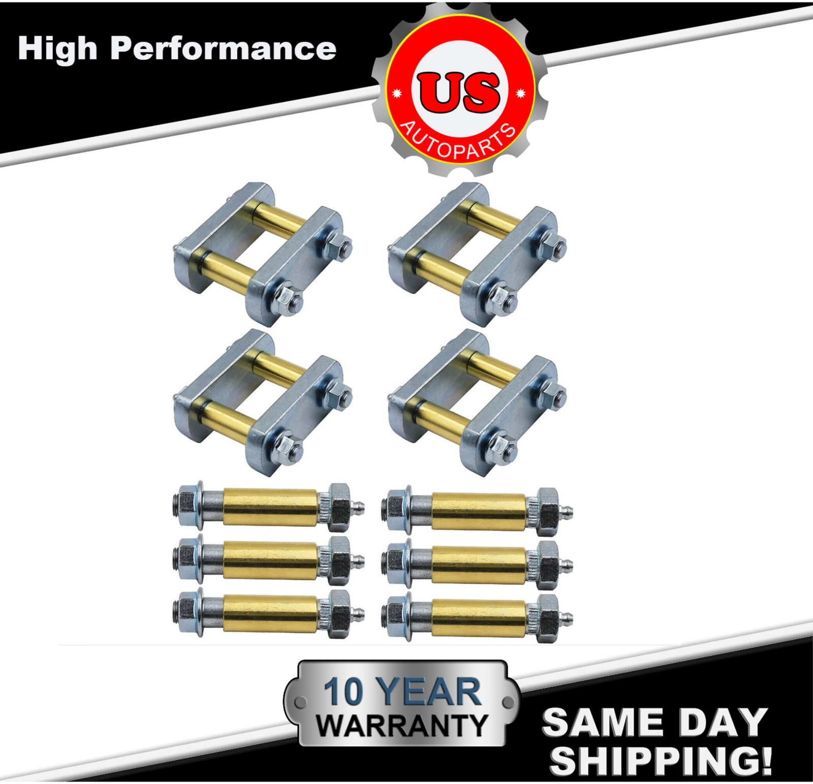 Heavy Duty Shackle Upgrade Kit Fits CRE3000, Stock and Equaflex 2.25 ...