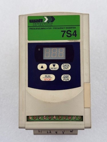 Watt Tronic 7S4 0.75kW AC 1Ph 200-240V 50/60Hz 9.4A Frequency Inverter ...
