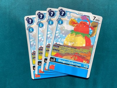 ShogunGekomon EX7-022 Playset Digimon Liberator Card Game x4 | eBay