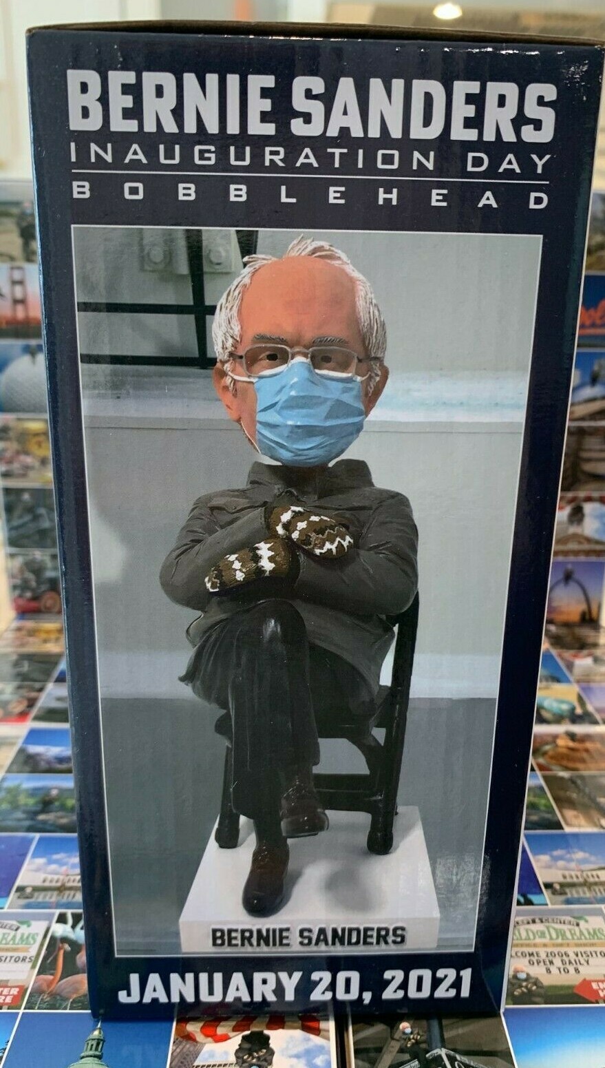 Bernie Sanders Inauguration Bobblehead, Mittens Mask 1-20-2021 | eBay